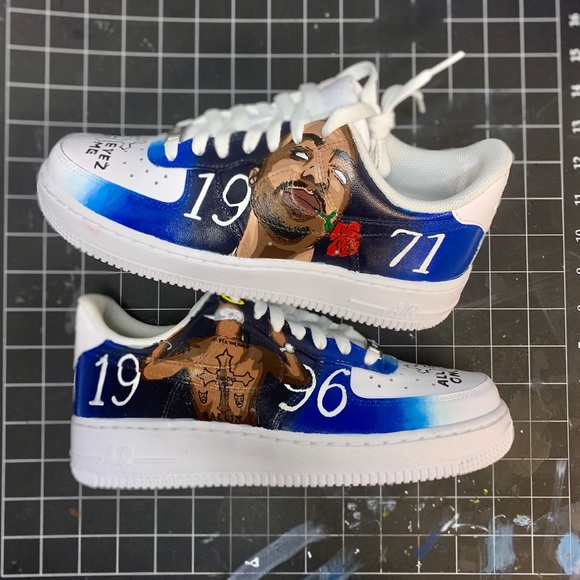 Nike | Shoes | Tupac2pac Custom Af Instastephan30a | Poshmark